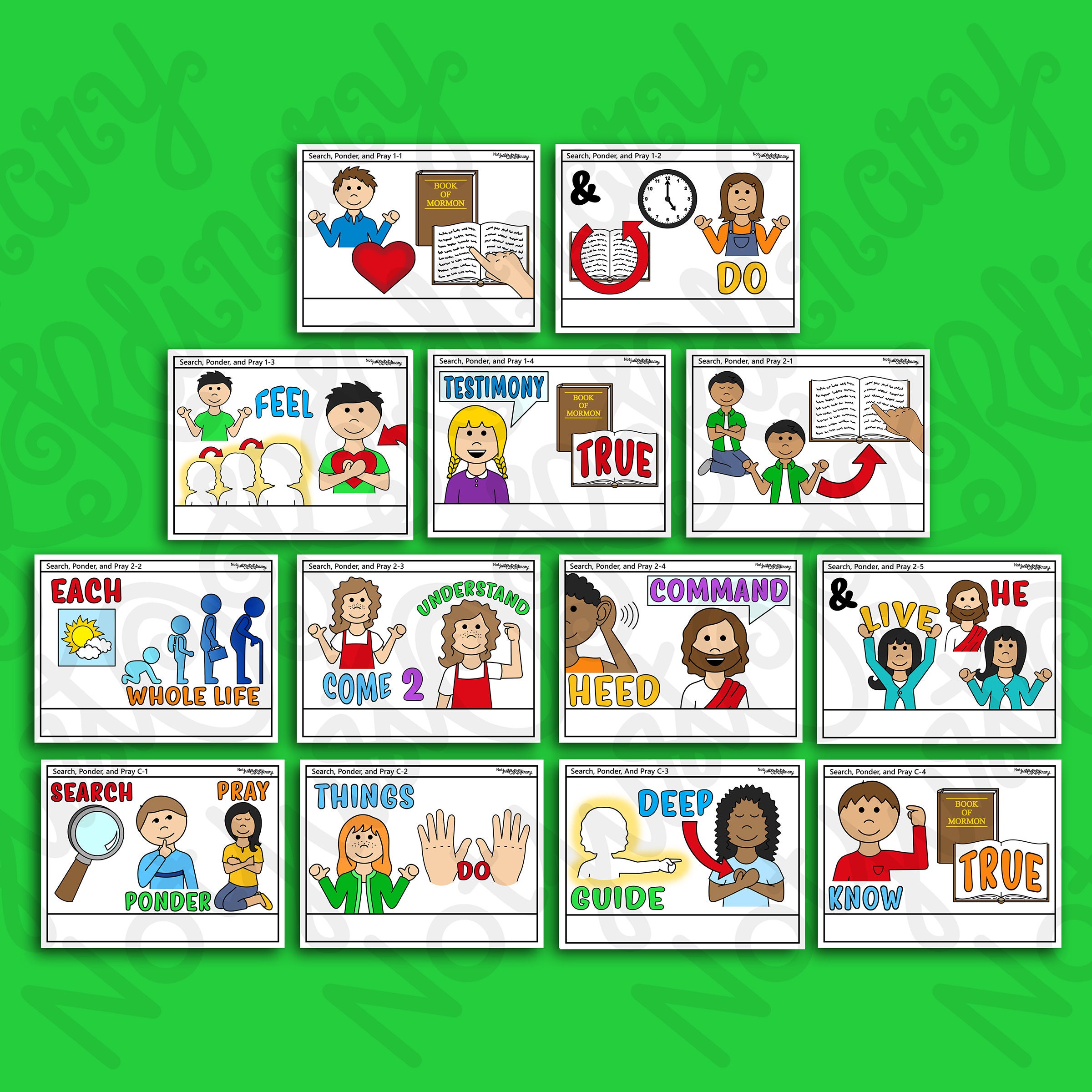 Search, Ponder, and Pray Song Visuals, Latter-day Saint LDS Primary ...