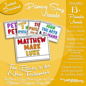 The Books in the New Testament Song Visuals, Latter-day Saint LDS ...