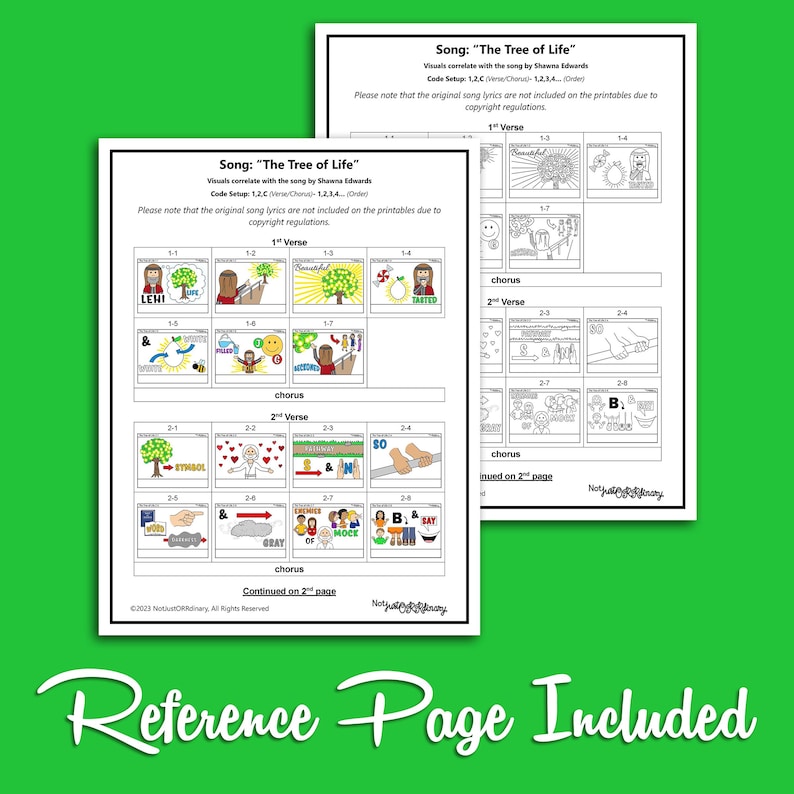 The Tree of Life Song Visuals, LDS Primary Singing Time Pictures ...