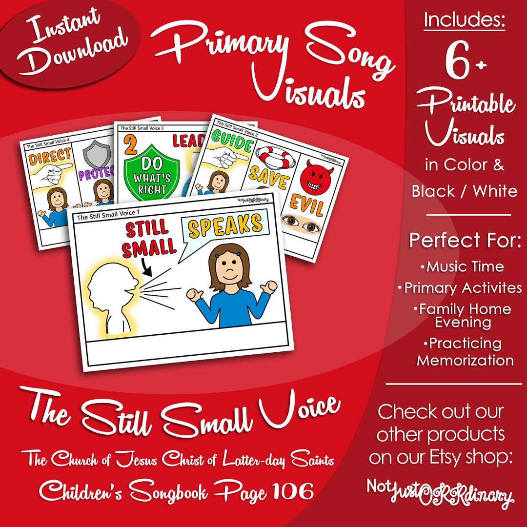 The Still Small Voice Song Visuals, Latter-day Saint LDS Primary ...