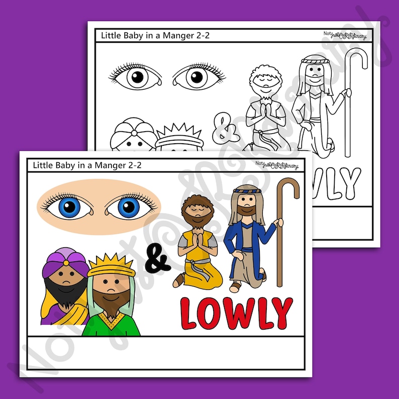 Little Baby in a Manger Song Visuals, LDS Primary Singing Time Pictures ...