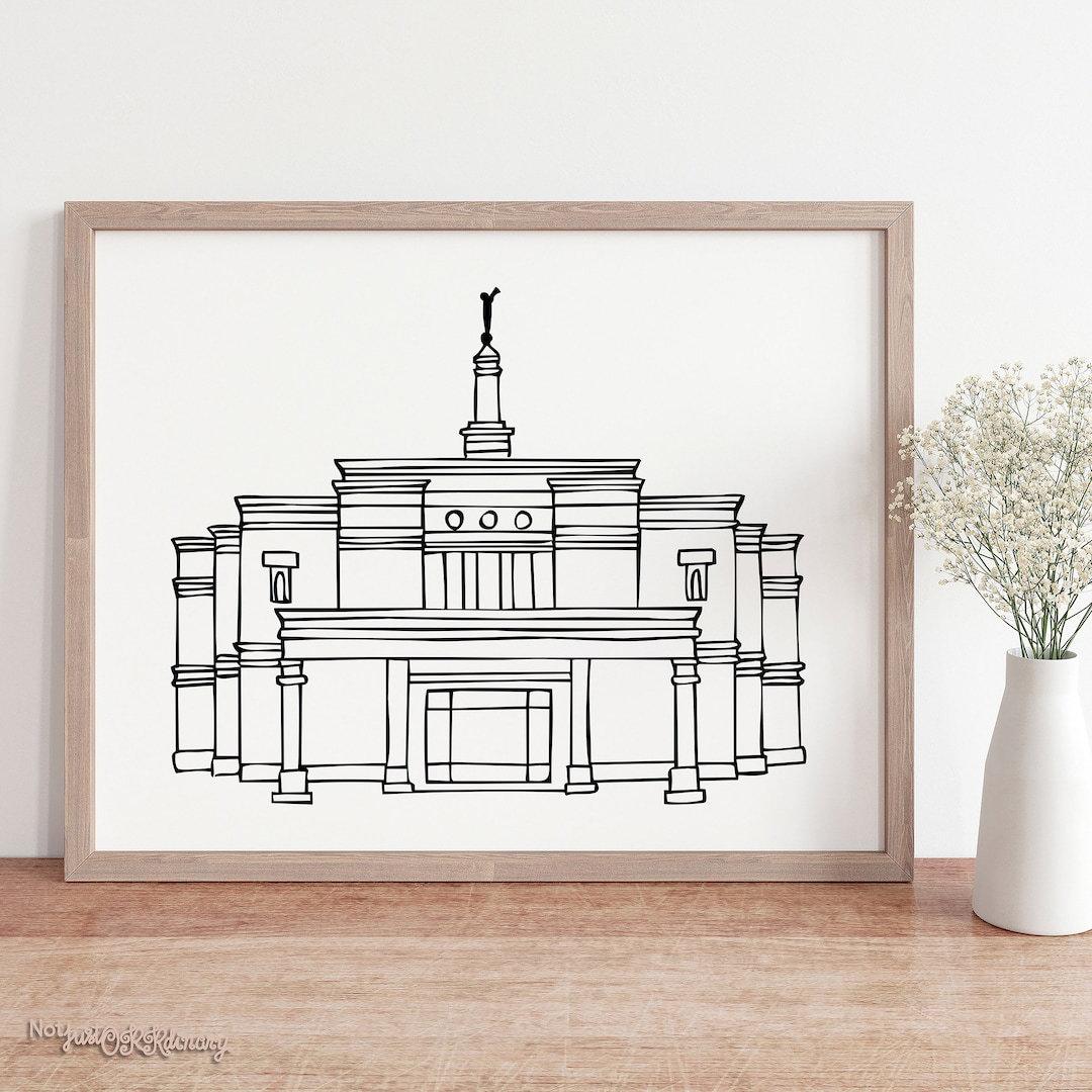 Snowflake Arizona Temple - LDS Latter-day Saint, Wall Art Print Artwork ...