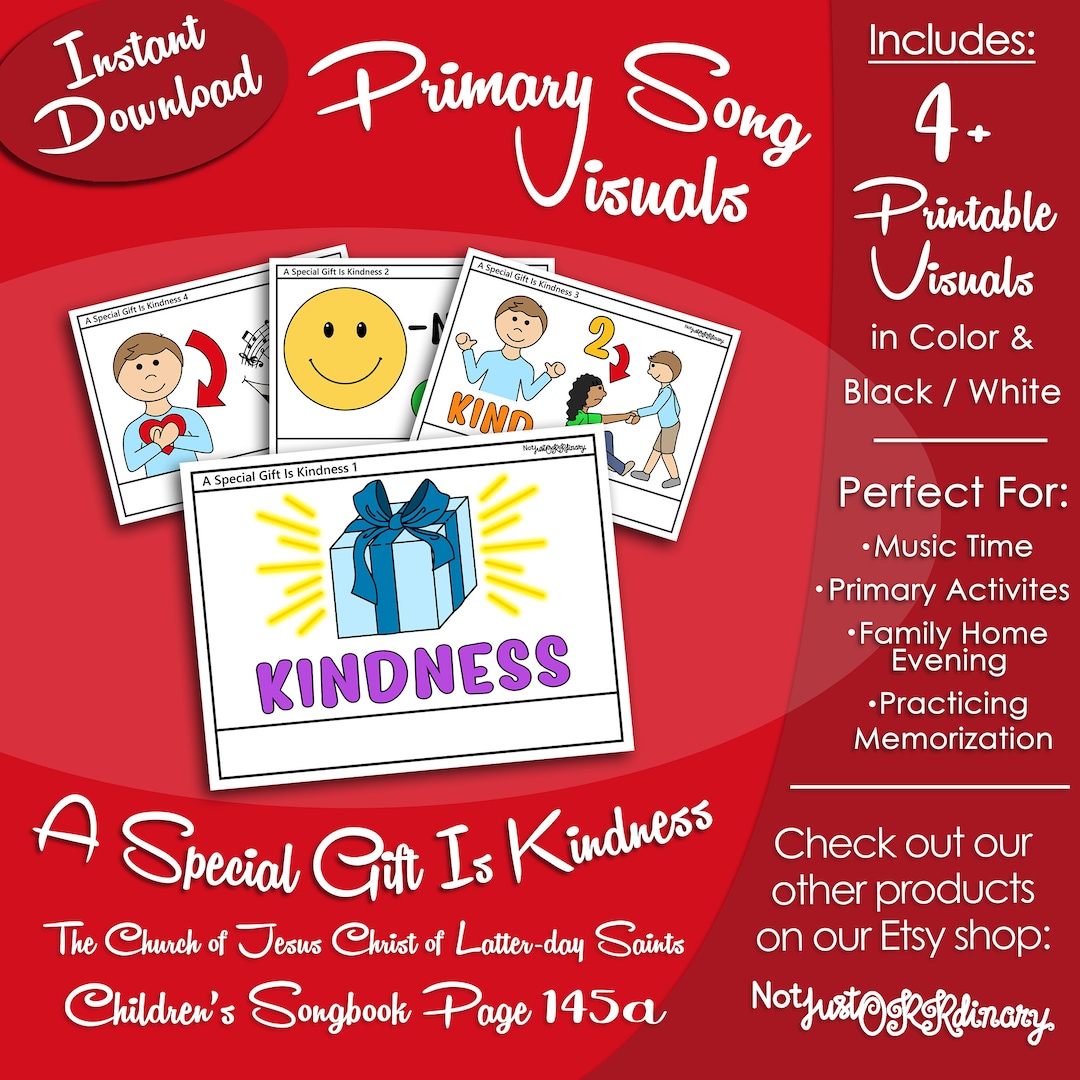 A Special Gift is Kindness Song Visuals, Latter-day Saint LDS Primary ...