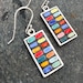 Navy Blue Tube Squiggles Dangly Statement Earrings | Fun and Funky ...