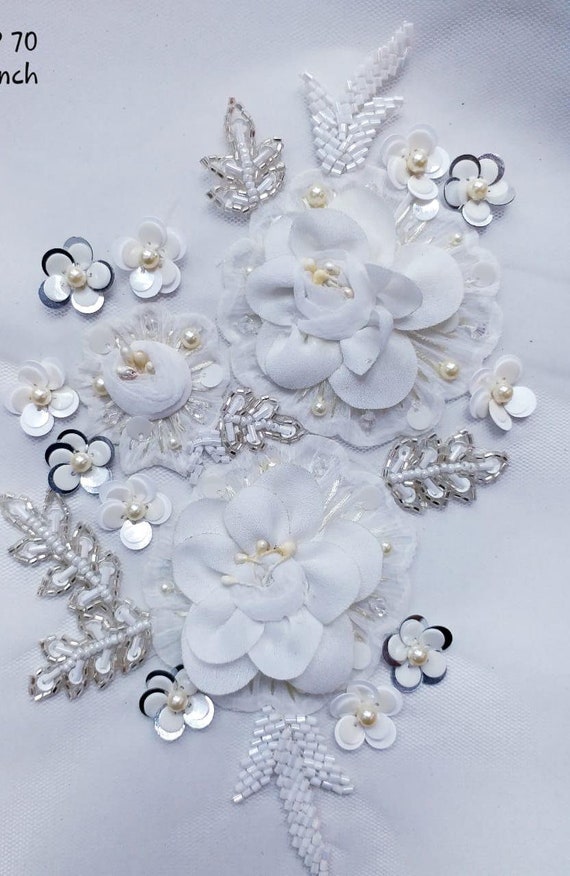 Haute Couture Applique 3D Motif Beaded Patch Couture - Etsy