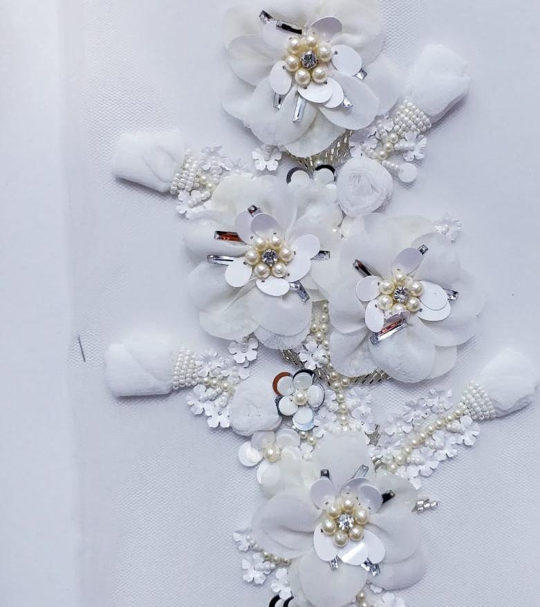 Haute Couture Applique , 3D Motif , Beaded Patch , Couture Beading ...