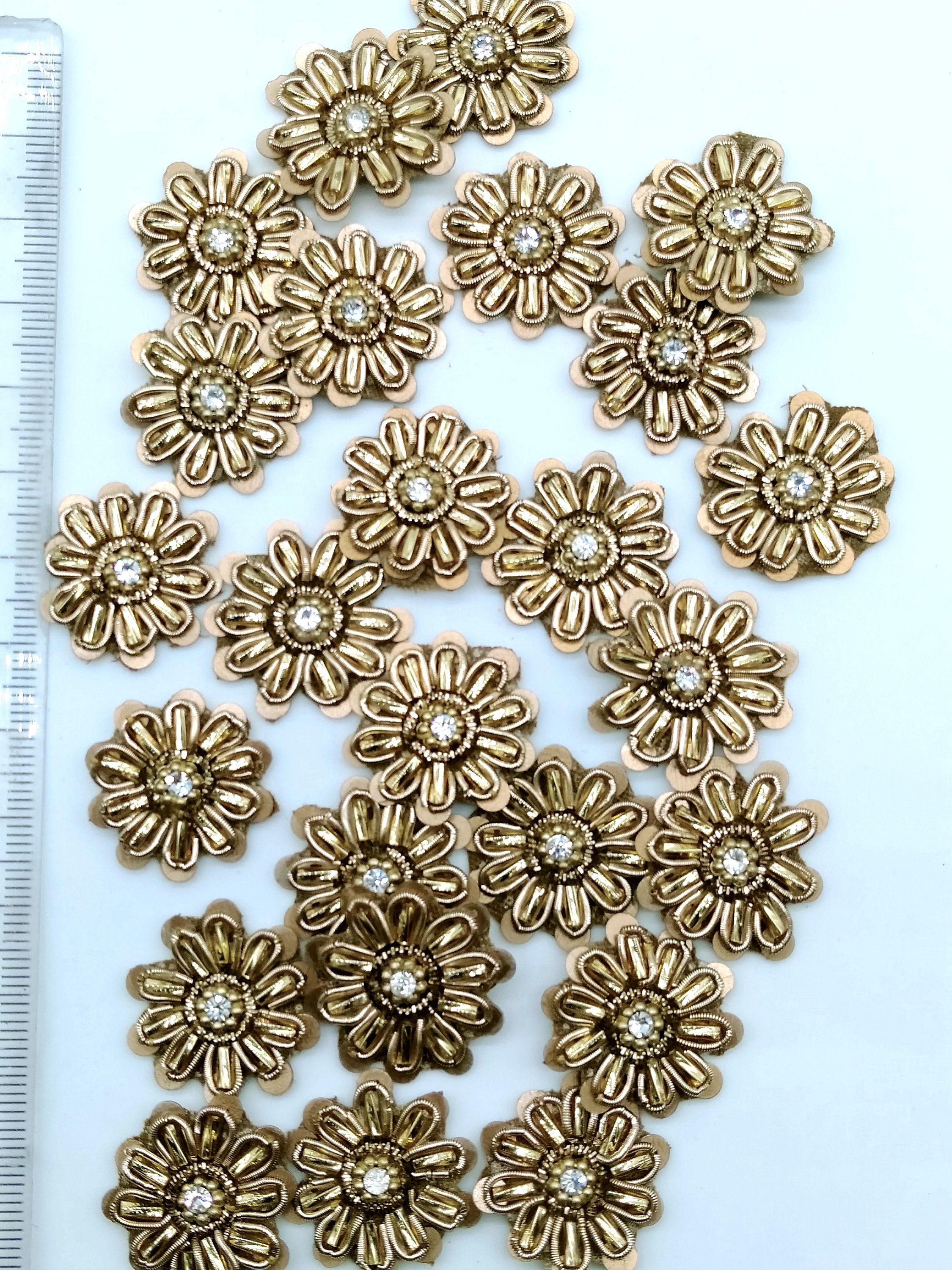 Small Beautiful Antique Applique Patch Beaded Applique Accessories ...