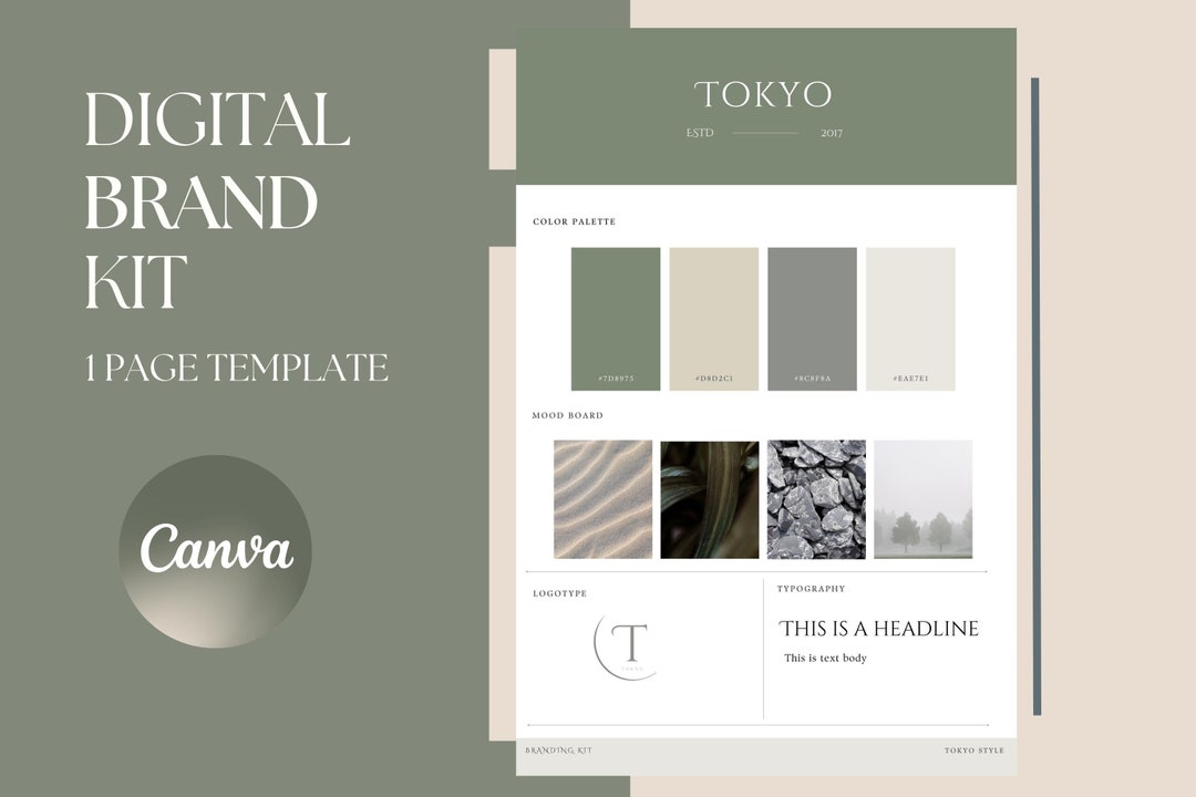 Brand Identity Kit - Social Media Canva Template for Creative Marketing ...