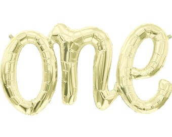 One Gold Balloon | Etsy