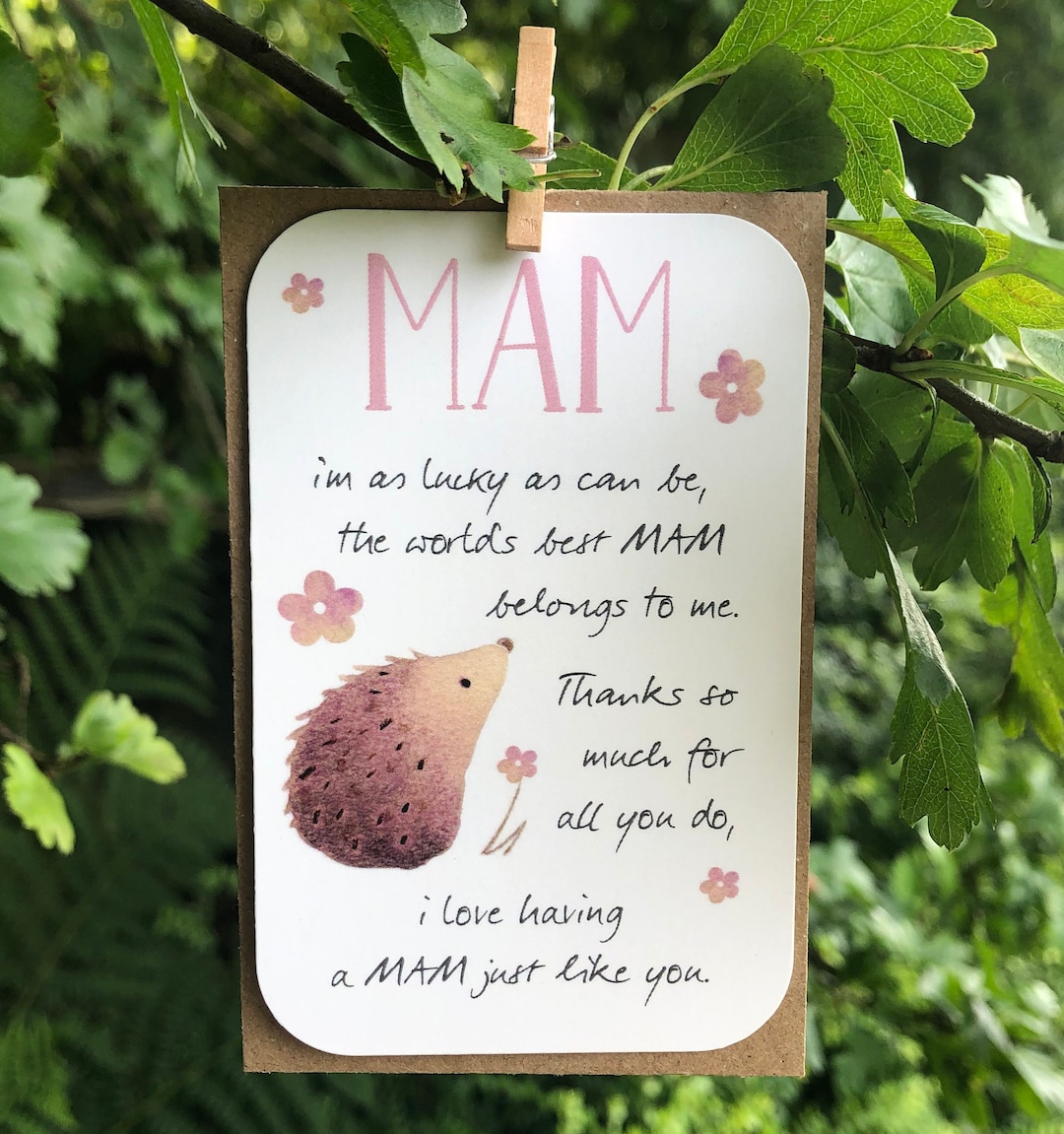 Mam Card, Special Mam, Best Mam, Mother’s Day, Gift Tag, Keepsake ...