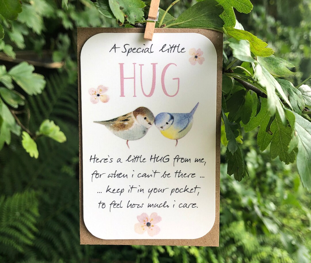 Special Hug Card, Thinking of You Gift, Keepsake Card - Etsy