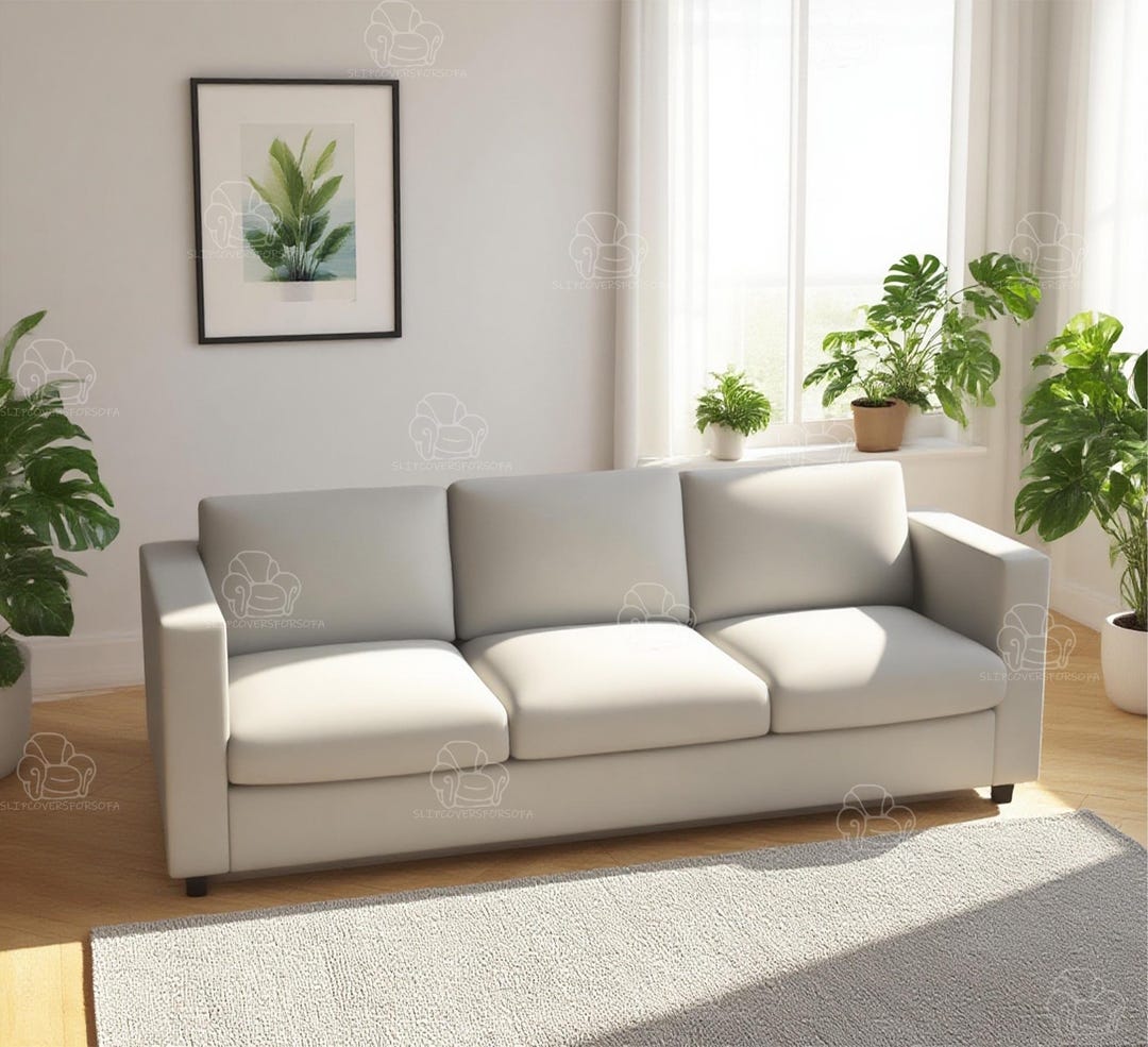 FINNALA 3-seat Sofa Replacement Cover/400+ Fabric Options/custom Color ...