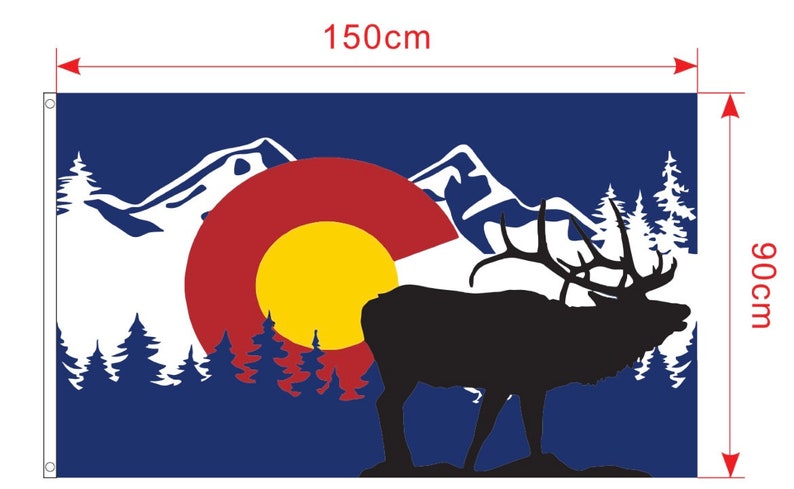 Colorado State “elk” Flag - Etsy