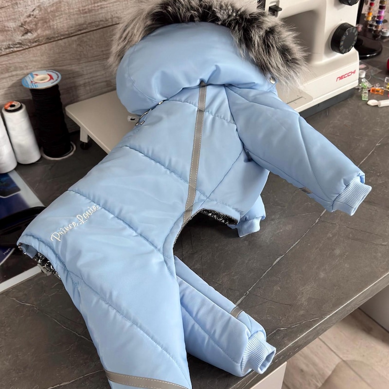 Red and Blue Snowsuit - Etsy UK