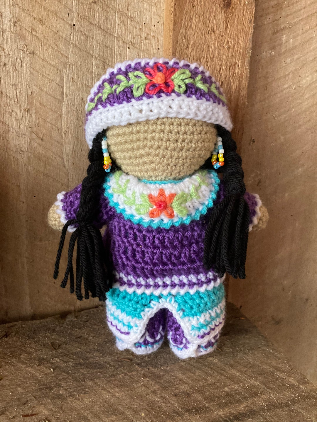 Iroquois No Face Doll - Etsy