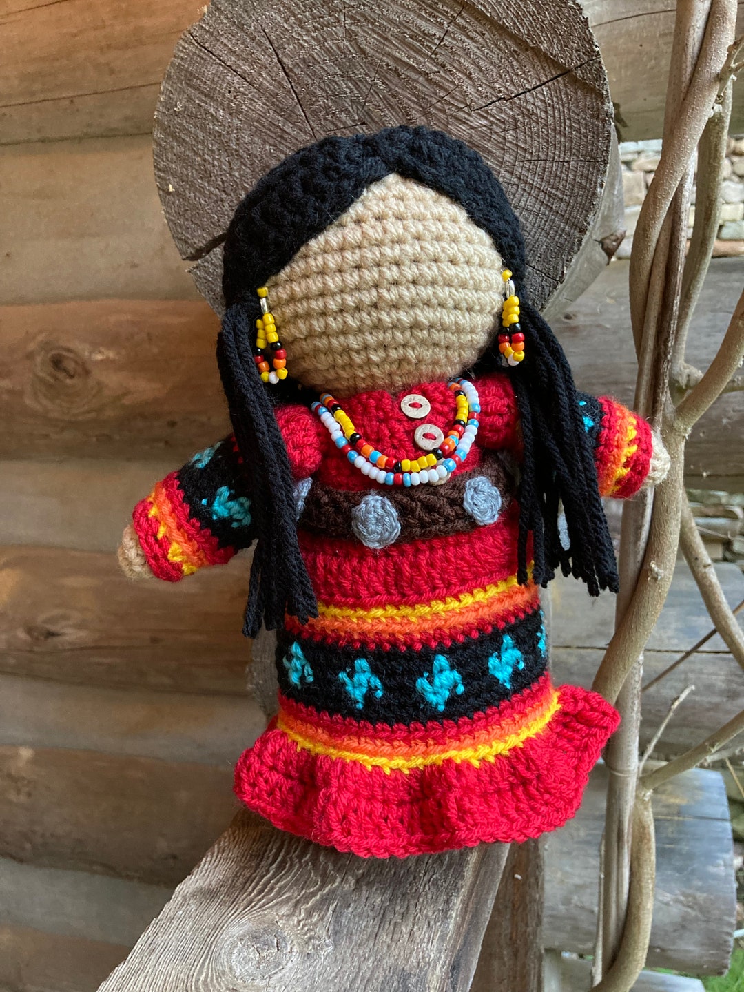 Cherokee No Face Doll - Etsy