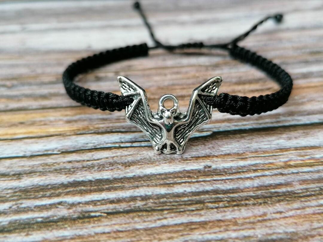 31 Colours, Bat Bracelet, Gothic Bracelet, Bat Wish Bracelet, Gift ...