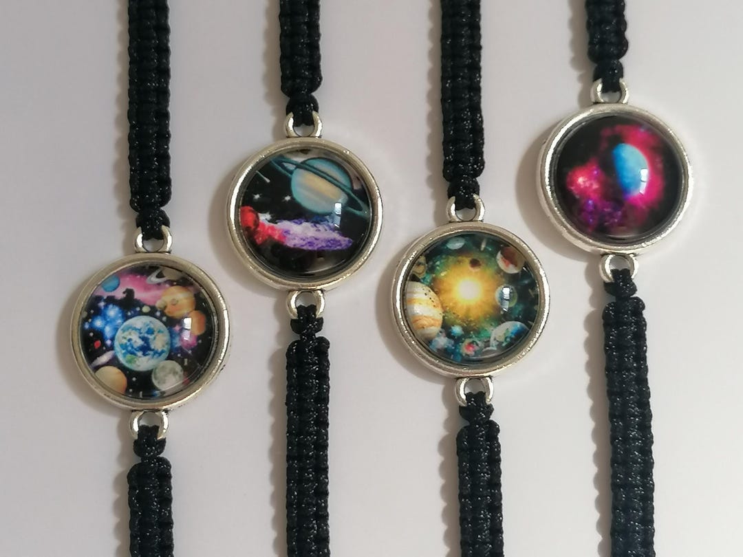 35 Colours, Space Bracelet, Science Teacher Gift, Planet Bracelet ...