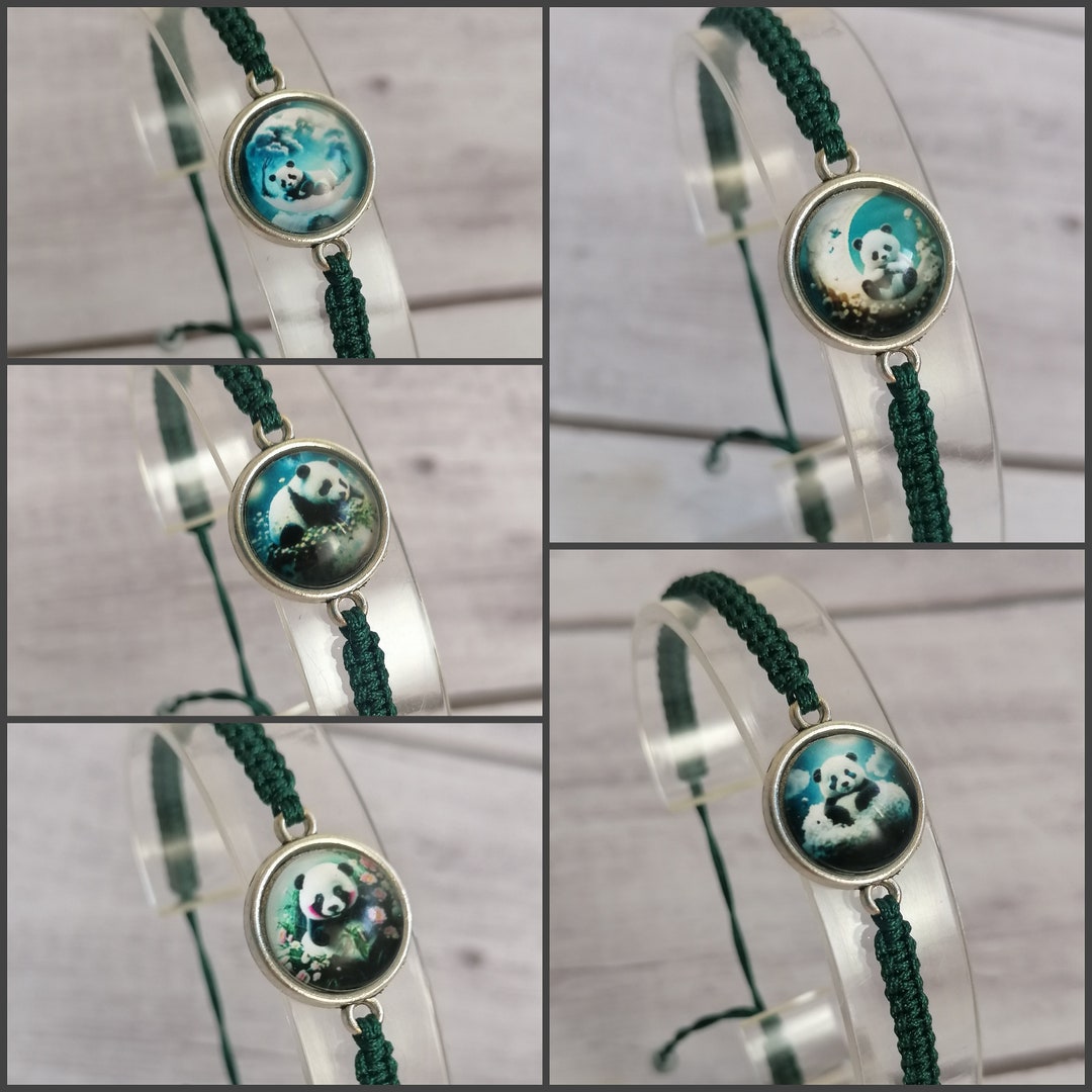 31 Colours, Panda Bracelet, Wildlife Bracelet, Panda Gift, Panda Lovers ...