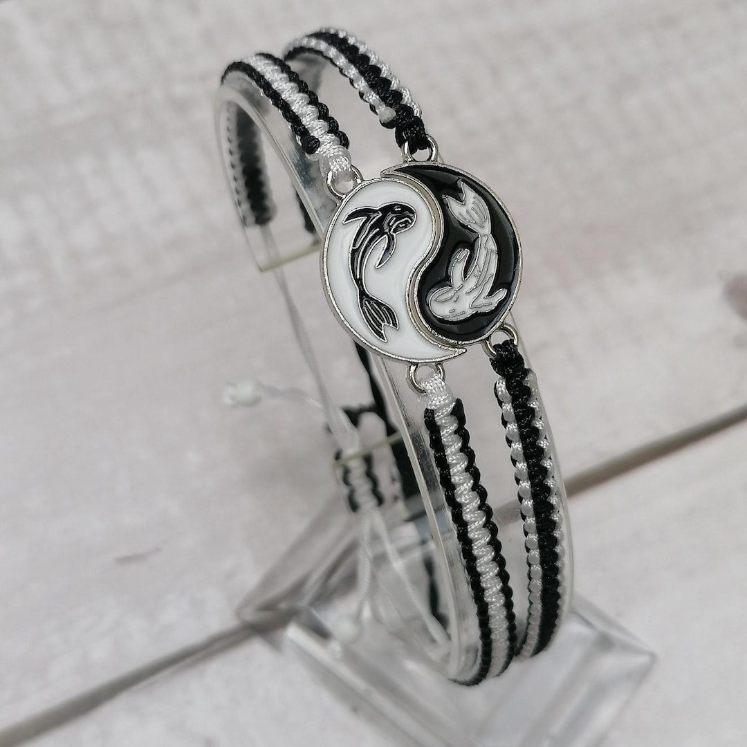 2pcs Couples Koi Fish Bracelet, Yin Yang Koi Fish Friendship Bracelets, Couple Bracelets, Best ...