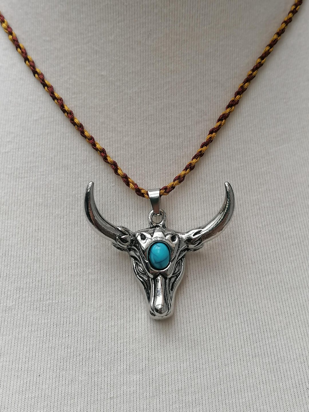 30 Colours, Bull Head Necklaces, Bull Skull Jewellery, Viking Bull ...