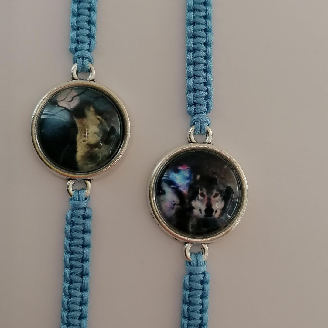 34 Colours, Wolf Bracelet, Wolf Wish Bracelet, Best Friend Gift Wolf ...
