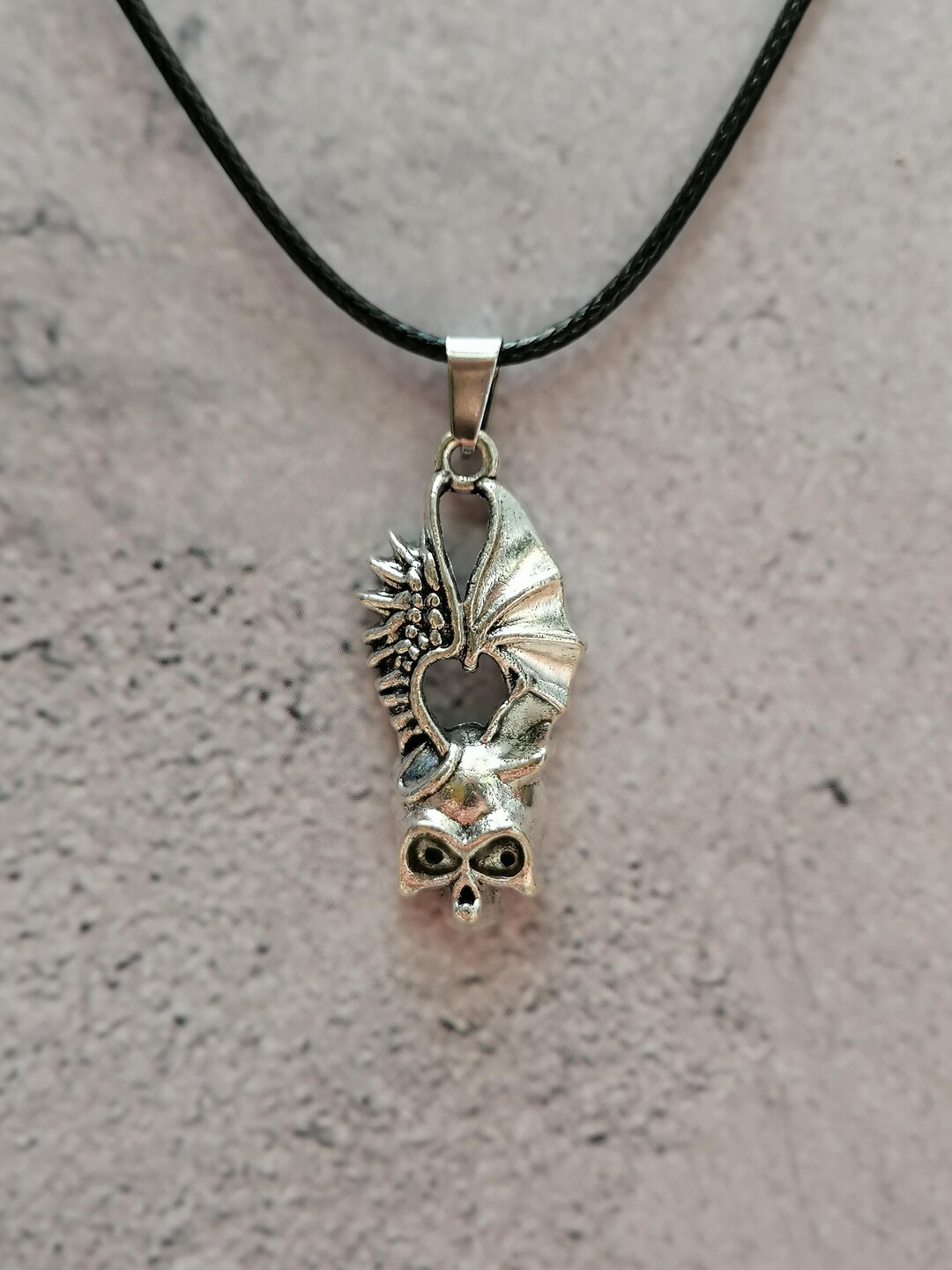 Angel-devil Skull Necklace, Hell-heaven Skull, Gothic Necklace, Gift ...