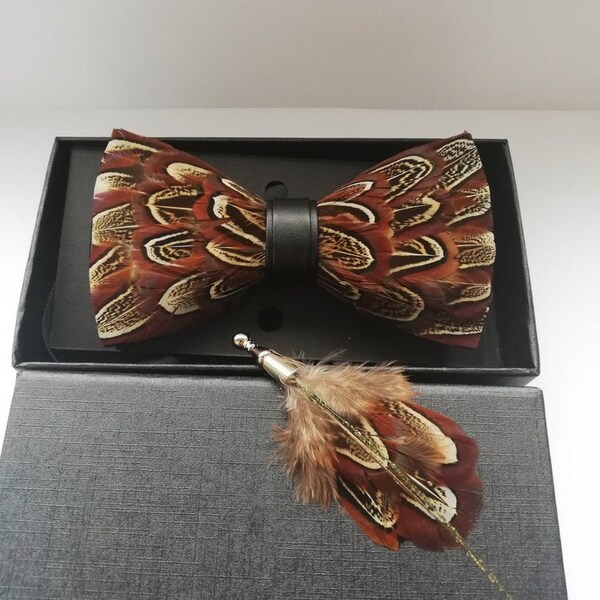 Feather Bow Ties - Etsy