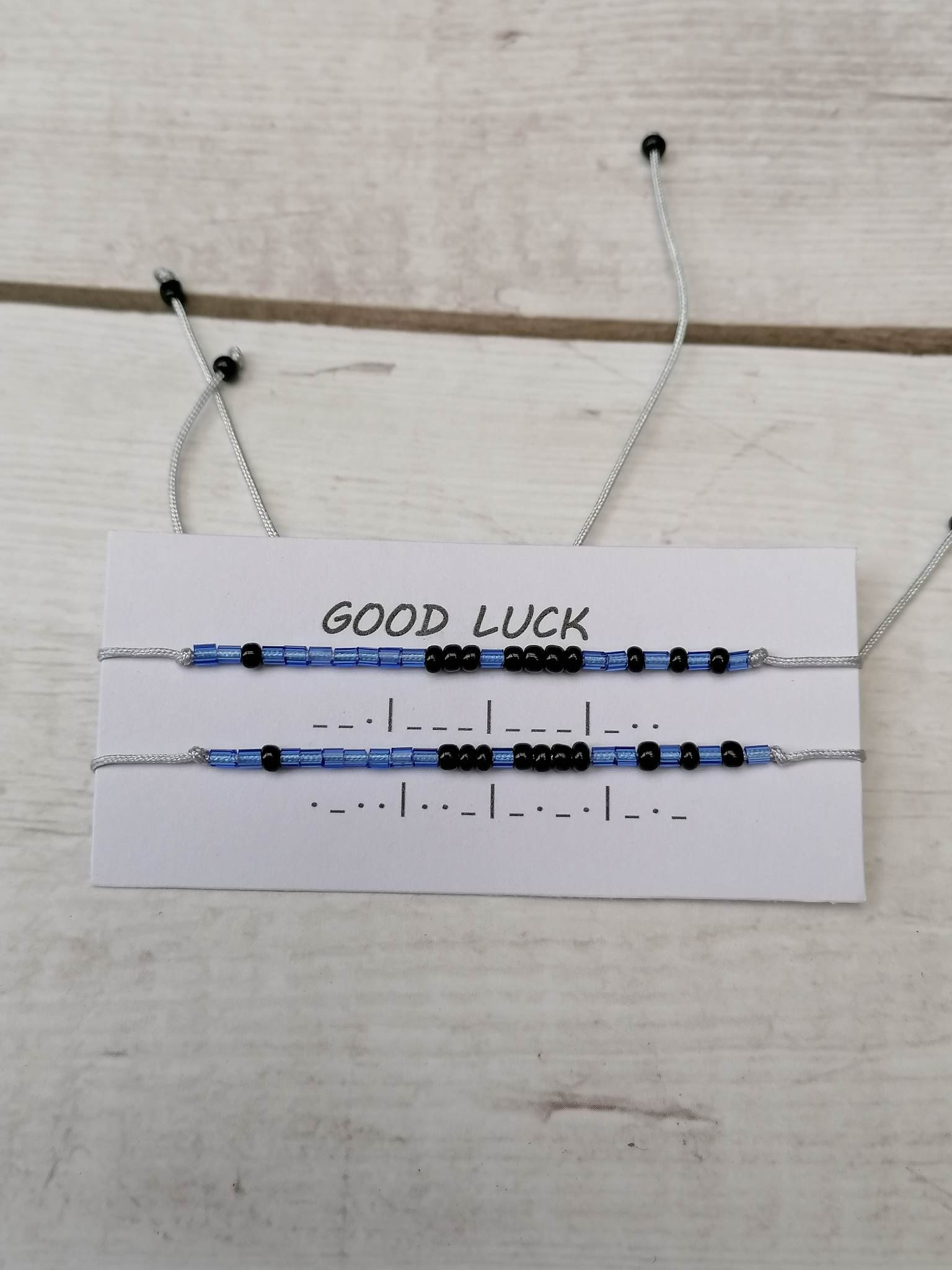 Morse Code Bracelet, Good Luck Morse Code Bracelet, Gift - Etsy
