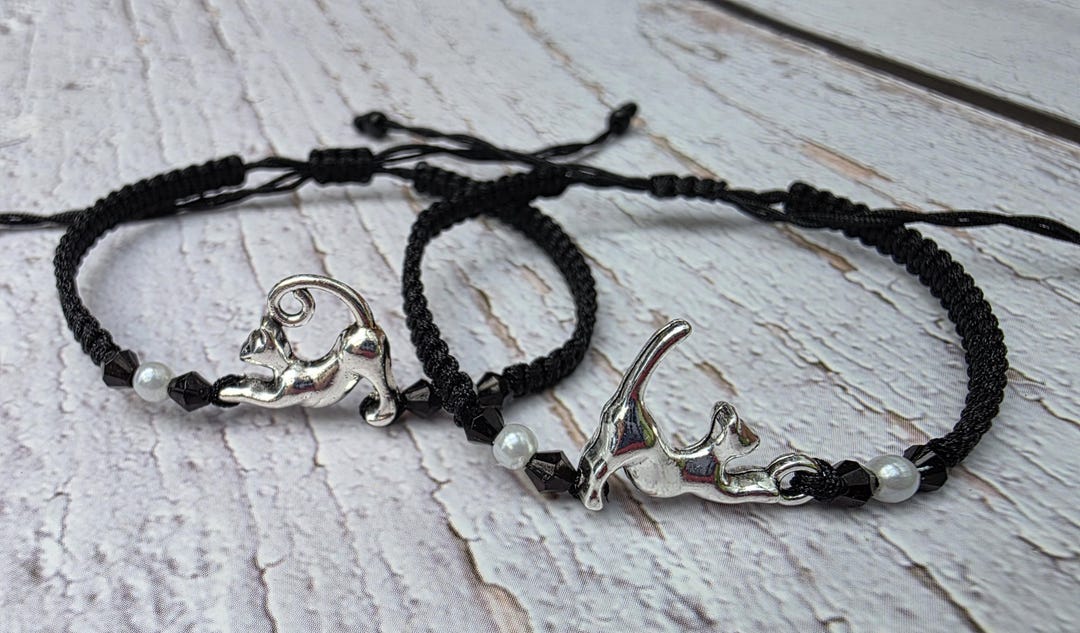35 Colours, Cat, Cat Bracelet, Friendship Bracelet, Cat Lover Gift, Cat ...