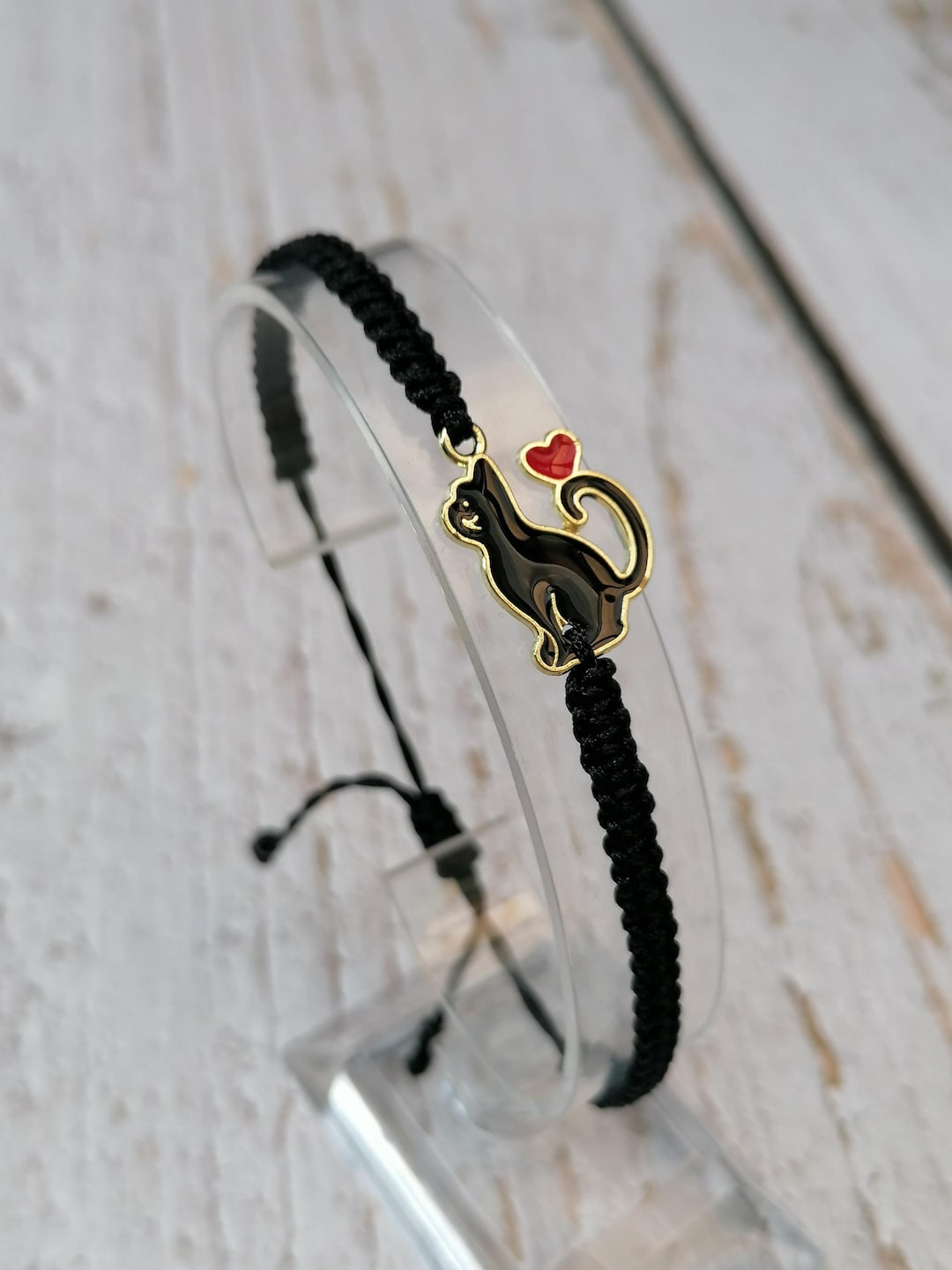 35 Colours, Black Cat Bracelet, Cat Lover Gift, Cat Mum Bracelet ...