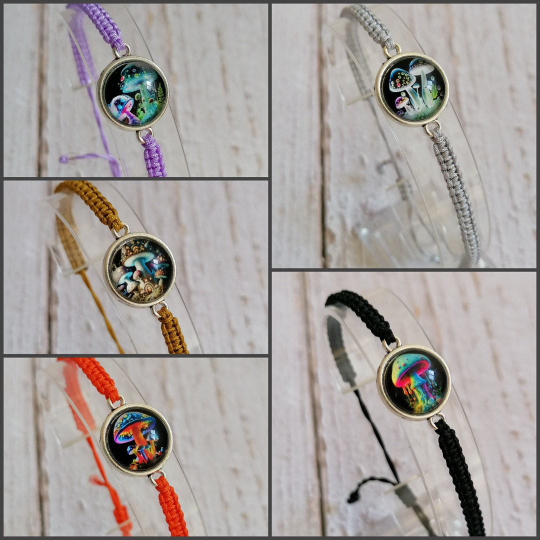 31 Colours, Toadstool Bracelet - Mushroom Bracelet, Cute Bracelet, Fly ...