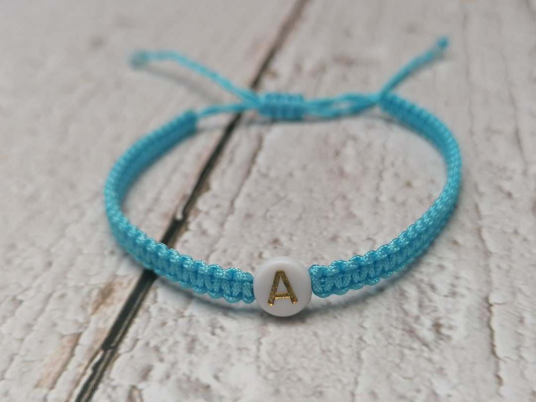 35 Colours, Letters Bracelet, Initial Bracelet, Friendship Bracelet ...