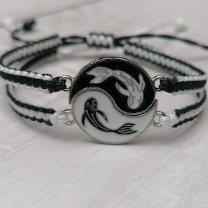 2pcs Couples Koi Fish Bracelet, Yin Yang Koi Fish Friendship Bracelets, Couple Bracelets, Best ...