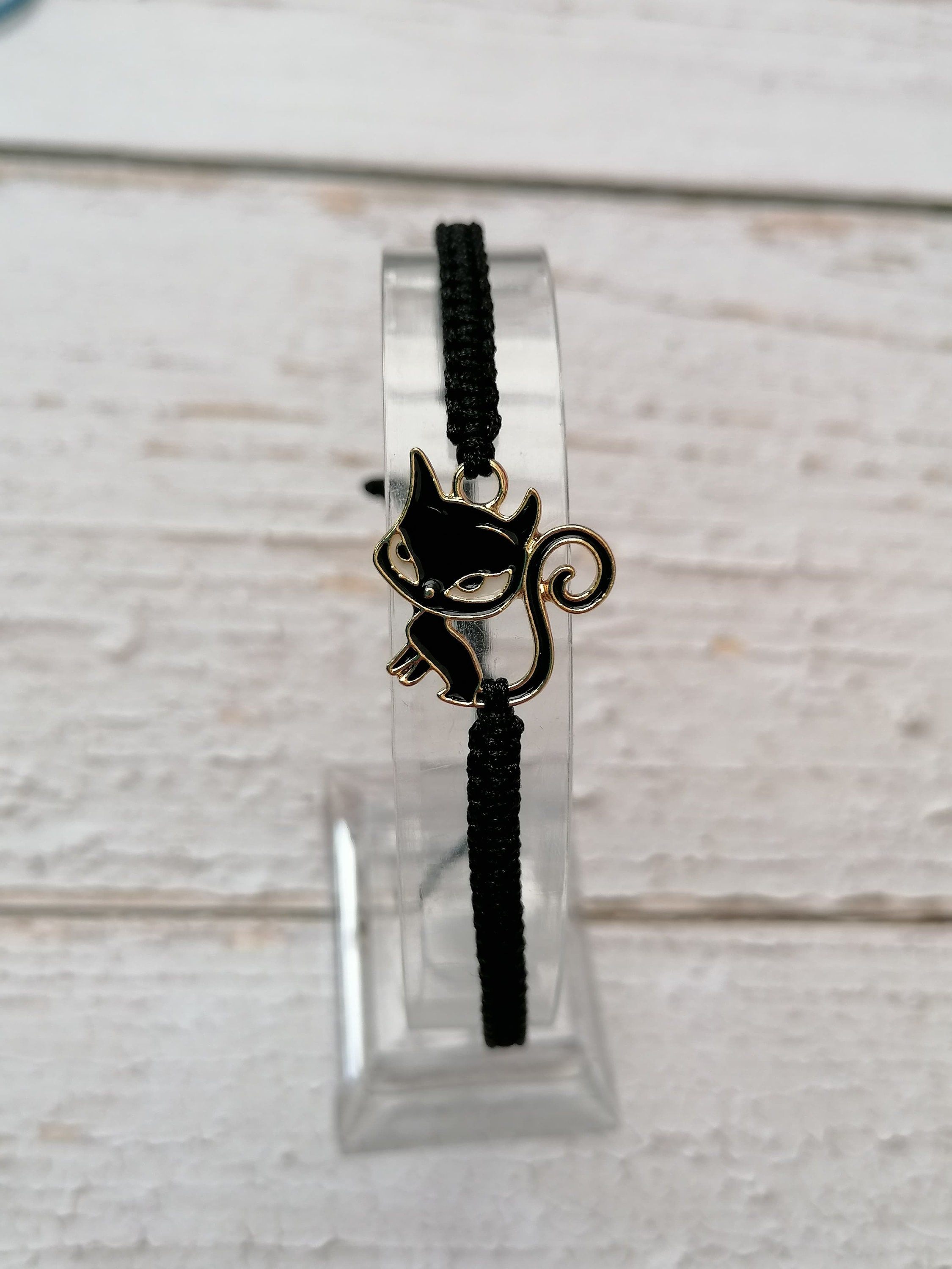 29 Colours Black White Pink Cat Bracelet Cat Lover Gift - Etsy