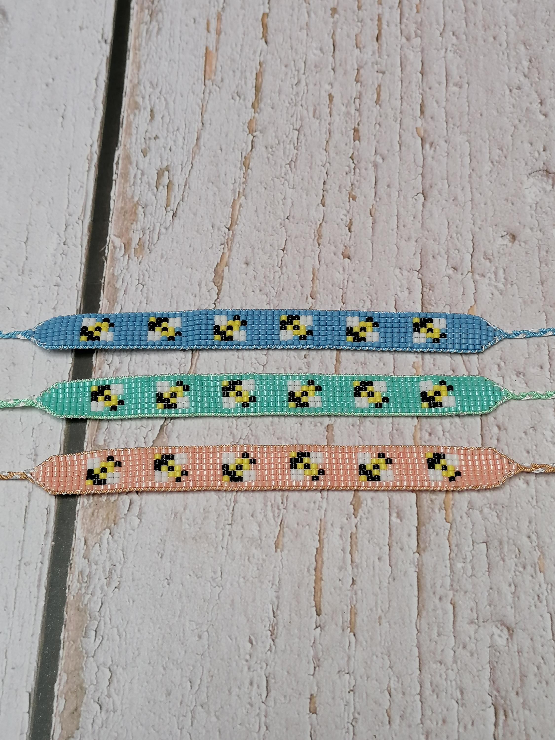 Handmade Miyuki Bee Bracelet, Bead Loom Bracelet, Friendship Bracelet ...
