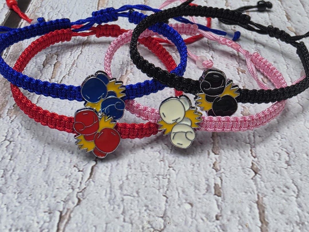 35 Colours, White-black-red-blue Boxing Glove Bracelet, Boxing Gifts ...