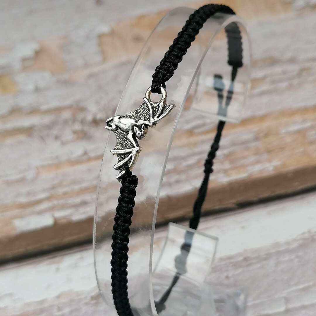 29 Colours, Bat Bracelet, Gothic Bracelet, Bat Wish Bracelet, Bat ...