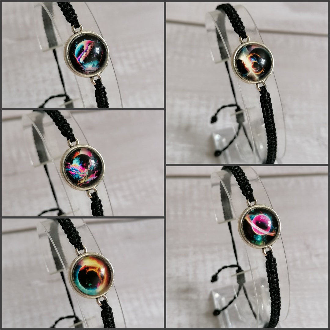 31 Colours, Space Bracelet, Science Teacher Gift, Planet Bracelet ...