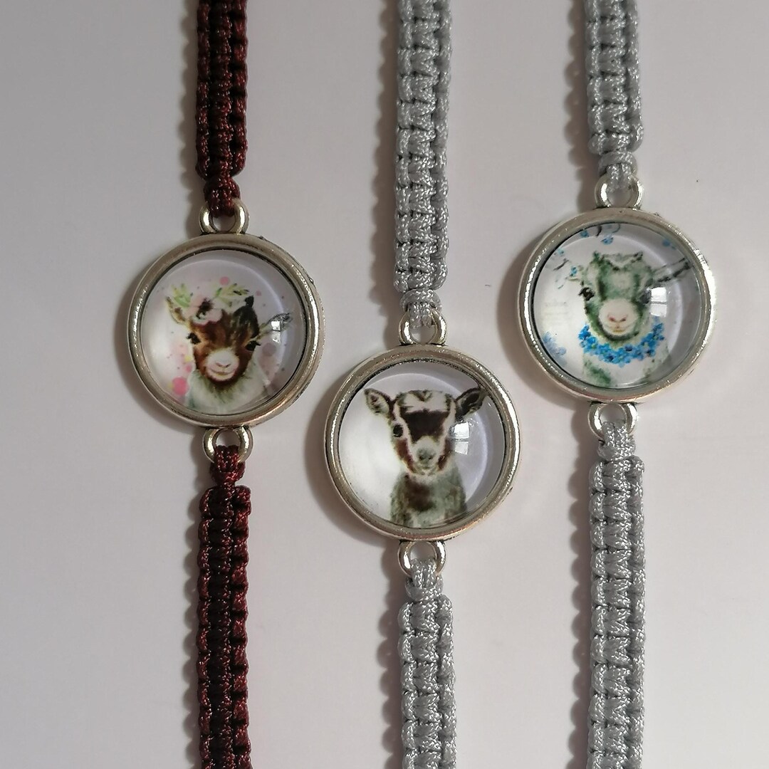 34 Colours, Goat Bracelet, Farmer Gift, Animal Jewellery, Goat Gift ...