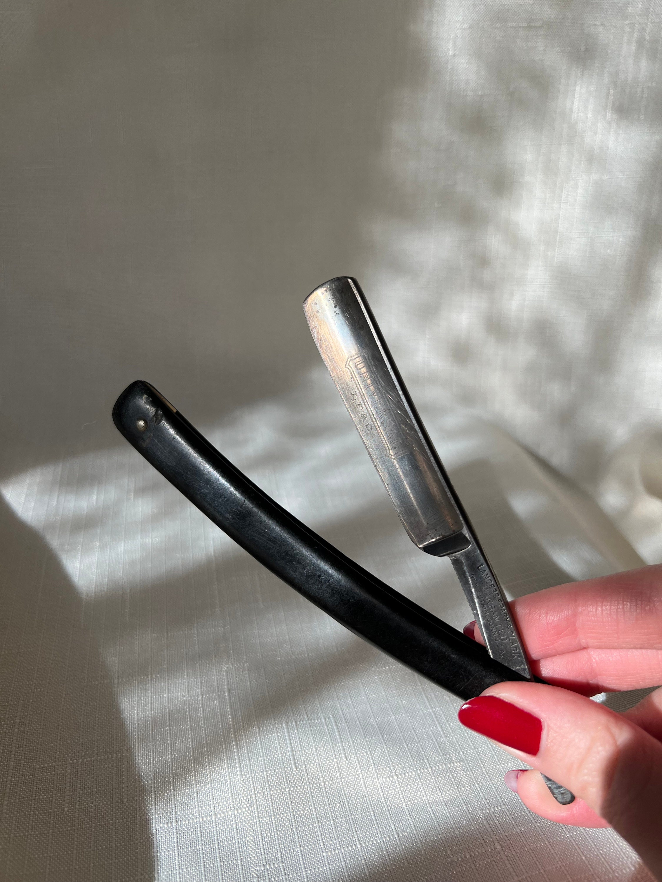 Antique 1920s Straight Razor Stamped Lancers, Frary and Clark ...