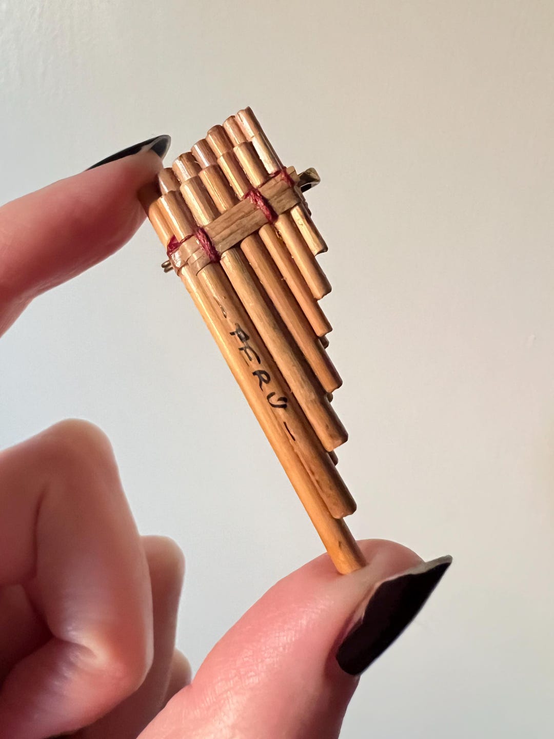 Hand Carved Collectible Vintage Peruvian Pan Flute Wooden Brooch - Etsy