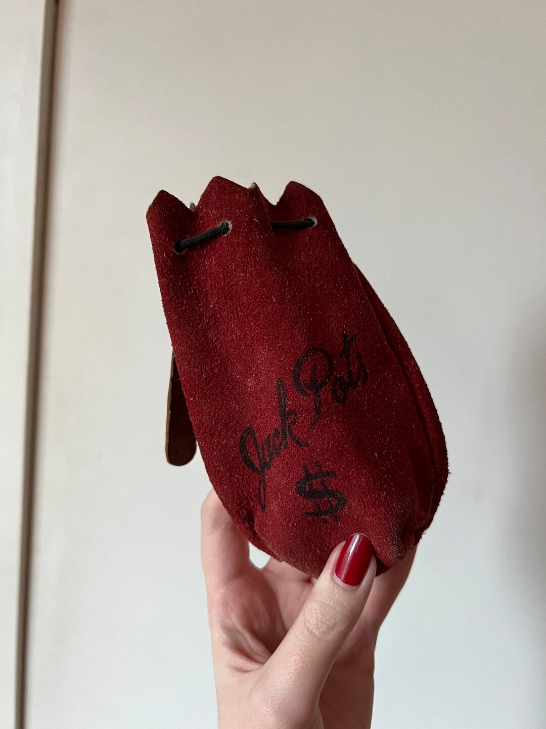 1920s 1930s Antique Red Leather Coin Purse That Reads jack Pots - Etsy