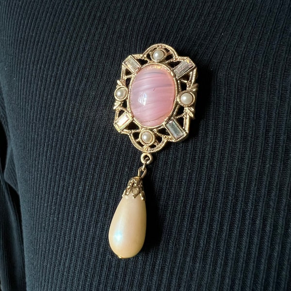 Pearl Brooch - Etsy