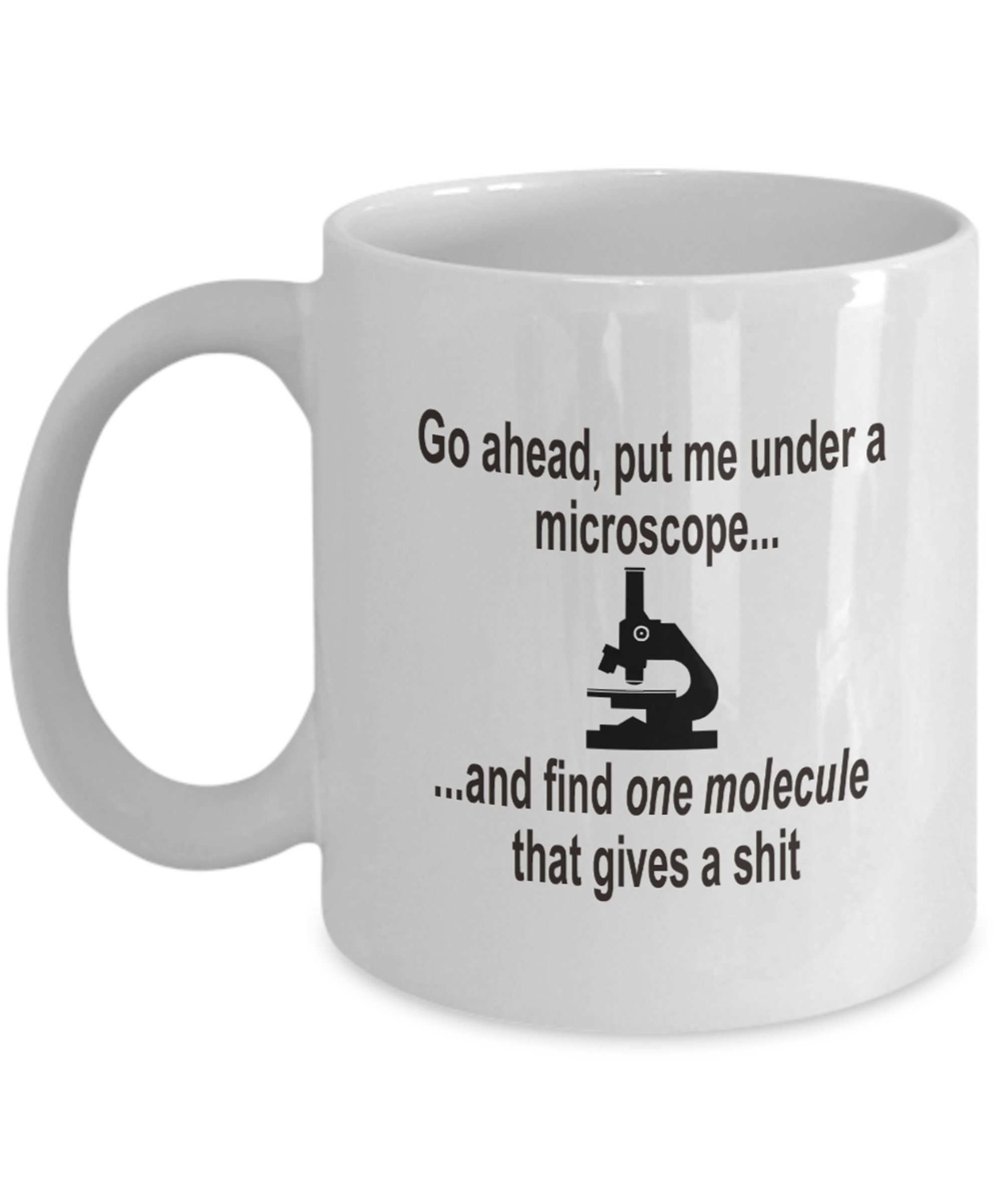 Funny Work Mug Microscope - Etsy