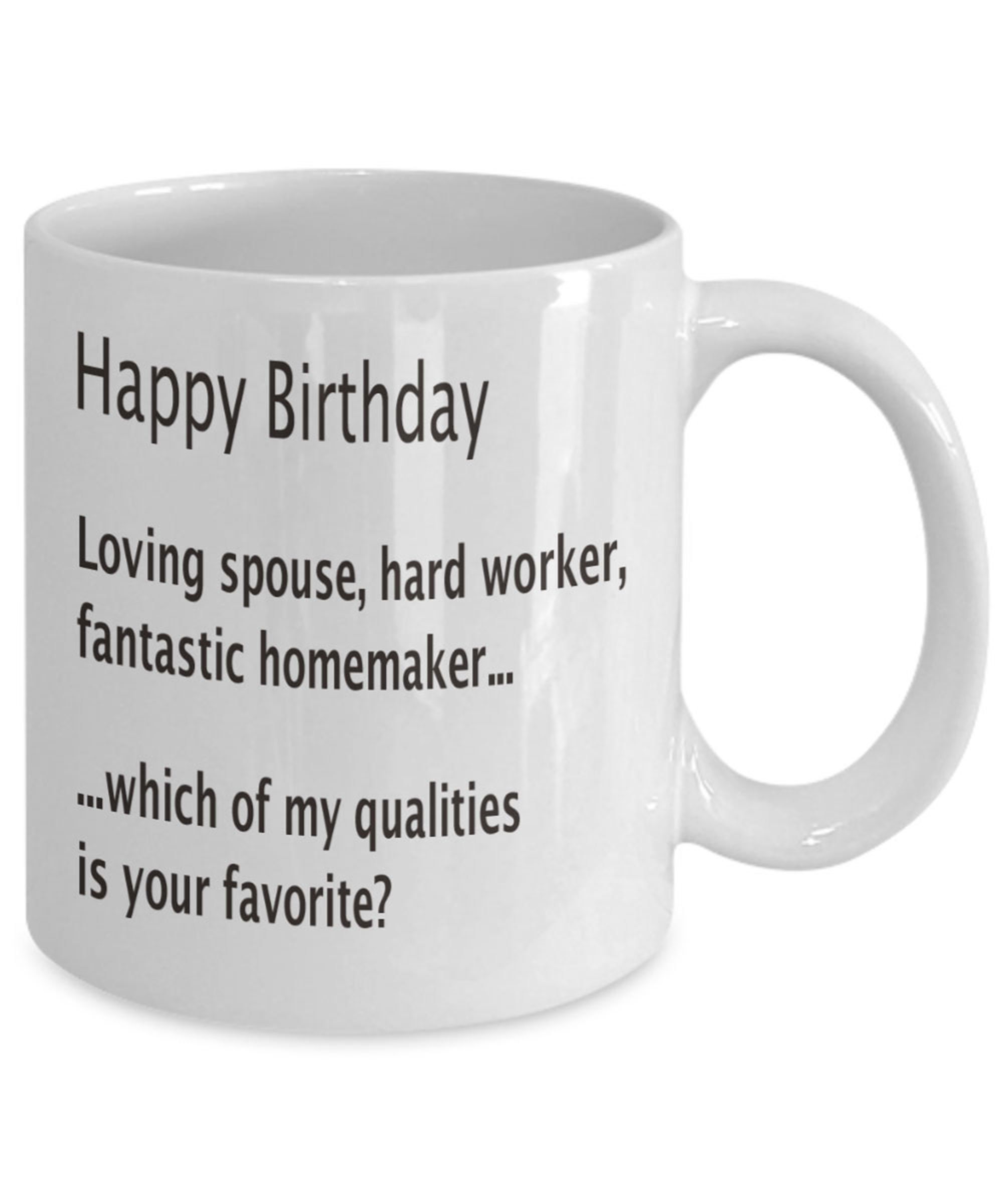 Funny Birthday Mug for Her - My Qualities - Etsy