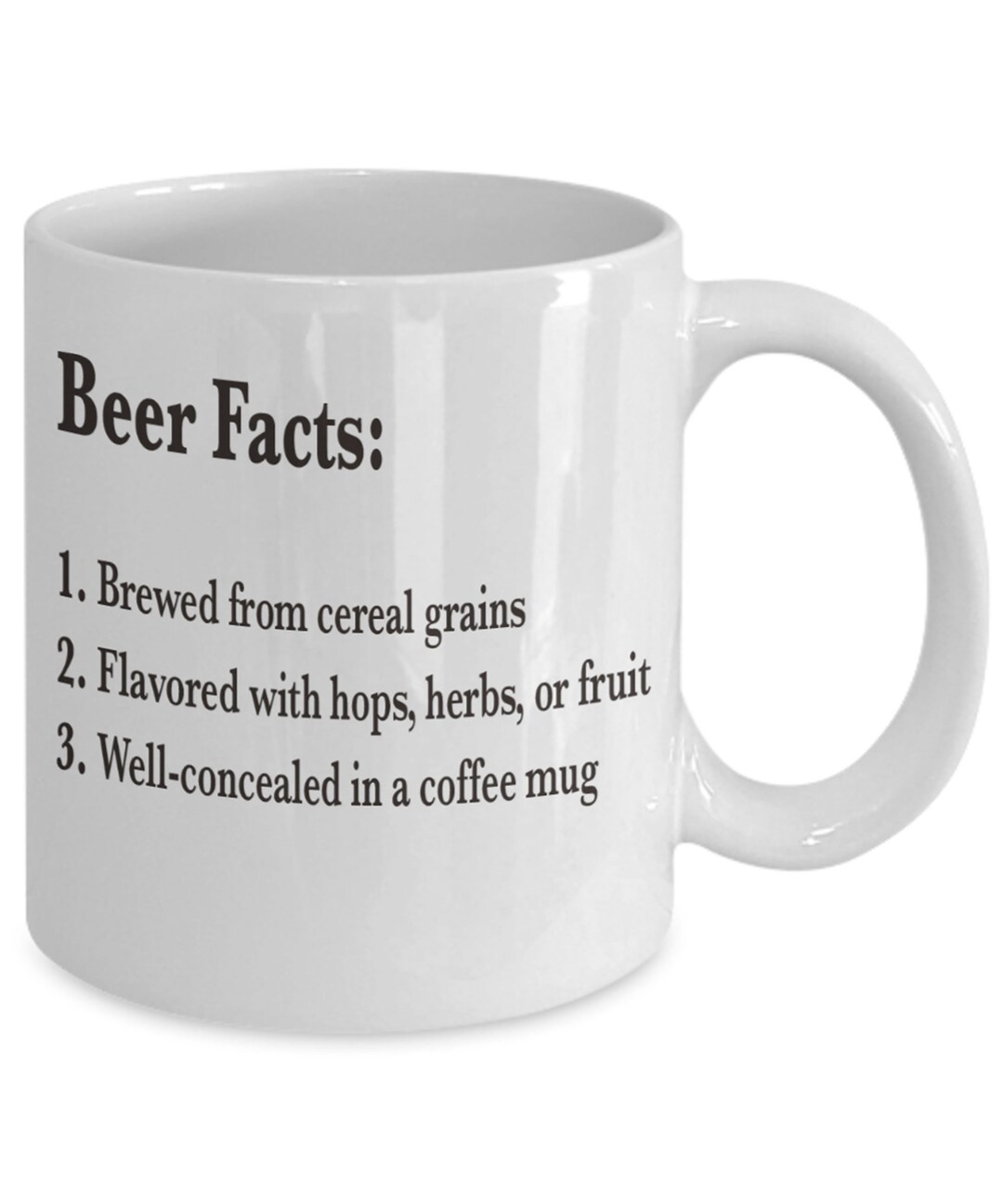 Funny Drinking Mug - Beer Facts - Etsy