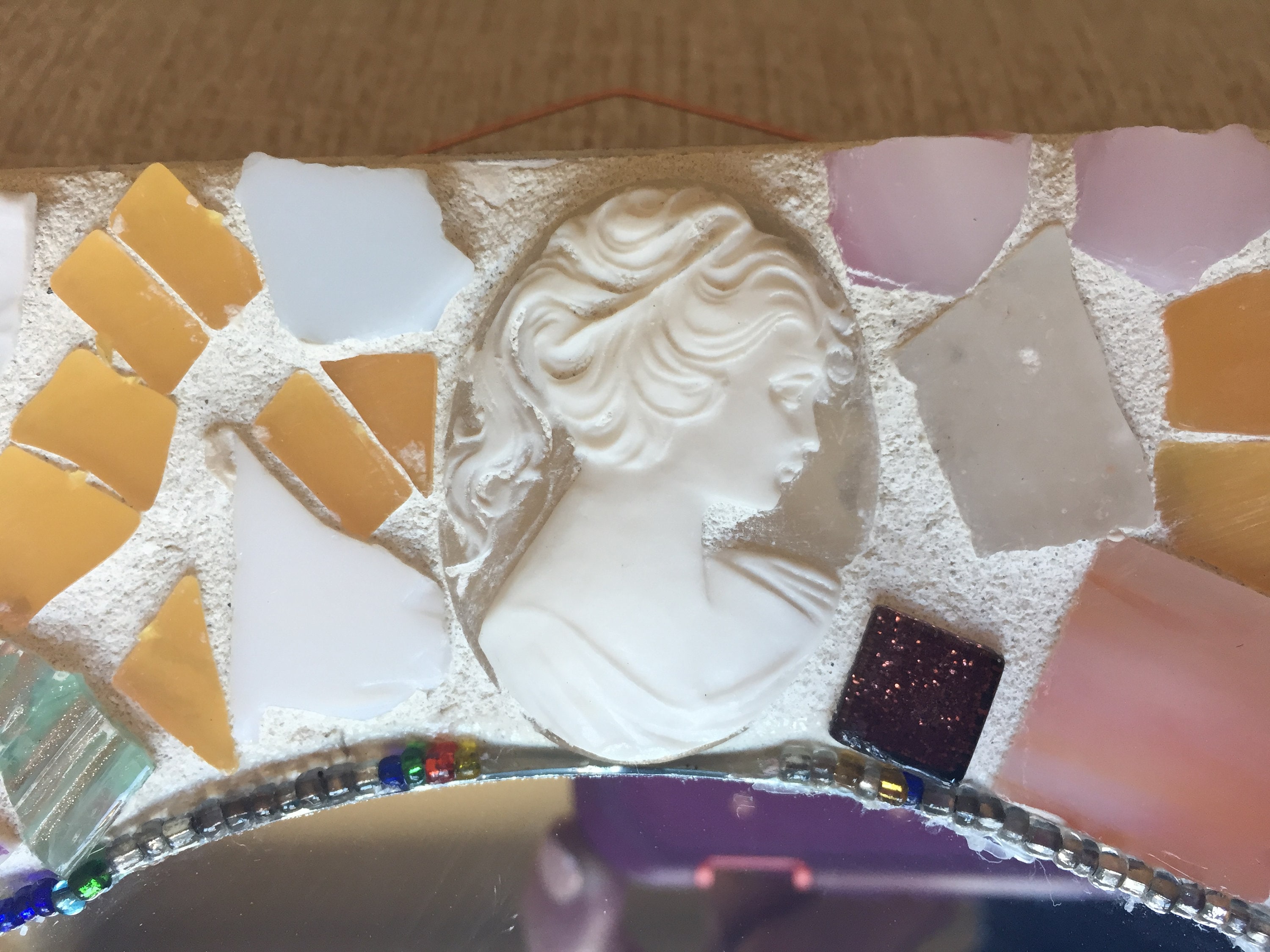 Mosaic Wall Mirror Beautiful Rose Bouquet Free Ground Shipping. I Sell ...