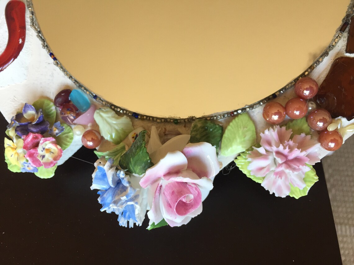 Mosaic Wall Mirror Beautiful Rose Bouquet Free Ground Shipping. I Sell ...