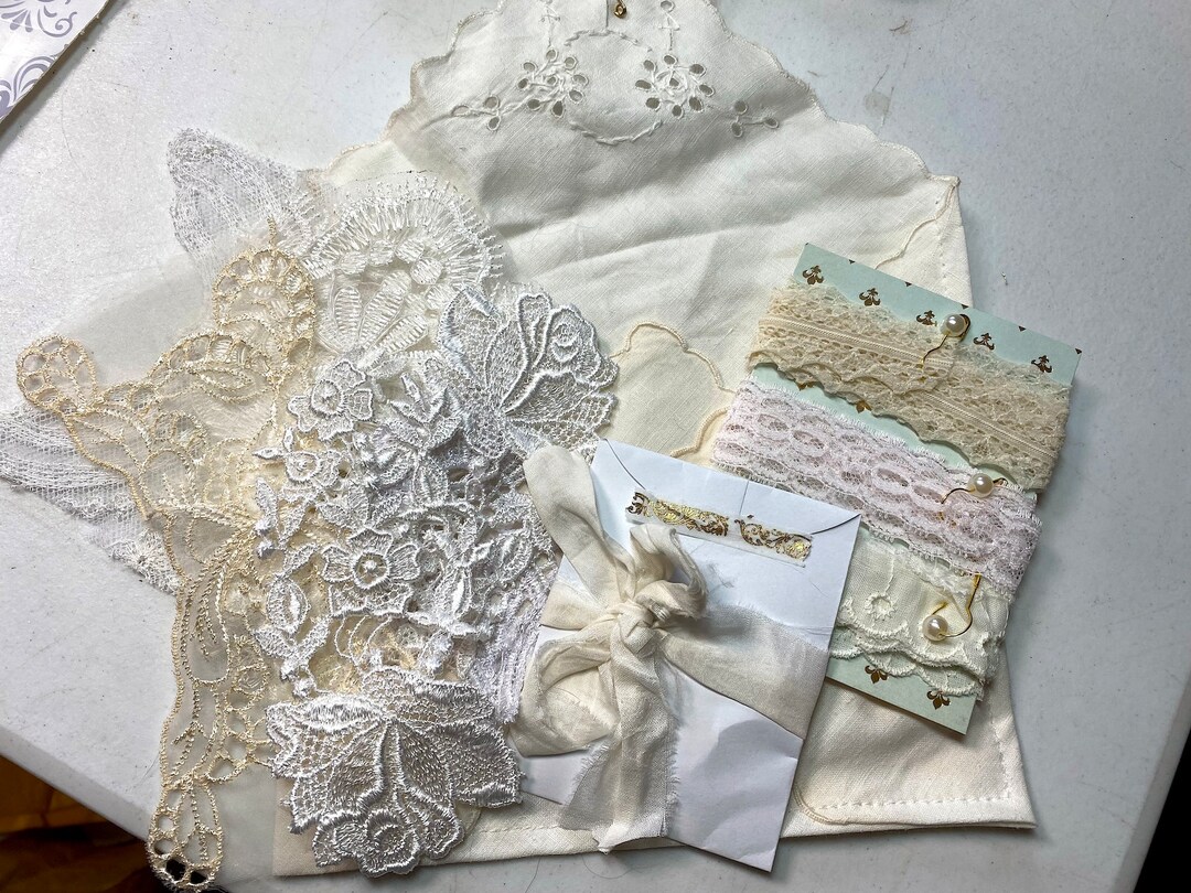 Stuffed Linen Handkerchief Envelope - Etsy